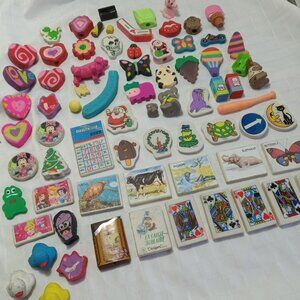 Office | Collection Of Over 6 Vintage Erasers From The 70s 80s And 90s ...